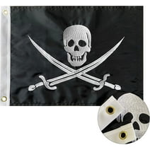 Vispronet 3ft x 5ft Ghost Ship Jolly Roger Pirate Flag, Indoor ...