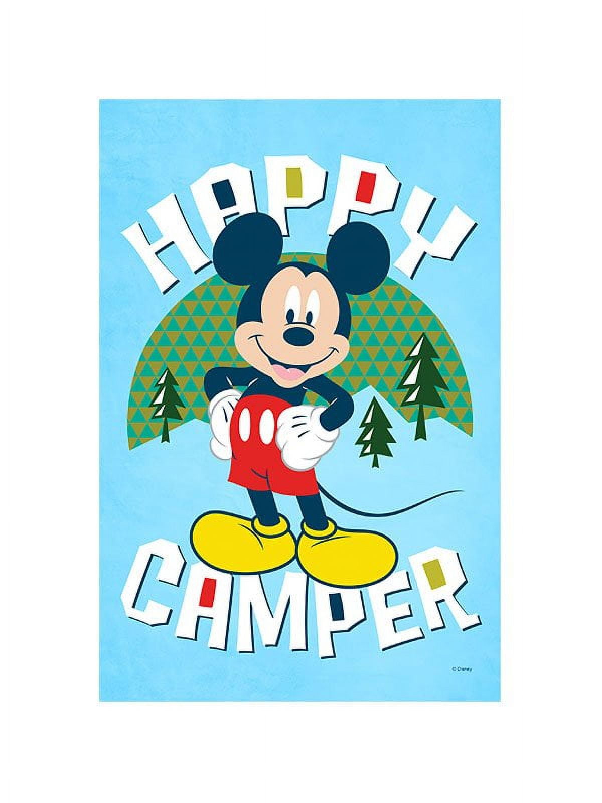 Flagology.com, Disney Happy Camper Mickey – Garden Flag 12.5" x 18 ...