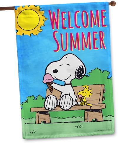 Flagology.com, PEANUTS®, PEANUTS® Welcome Summer Snoopy & Woodstock ...