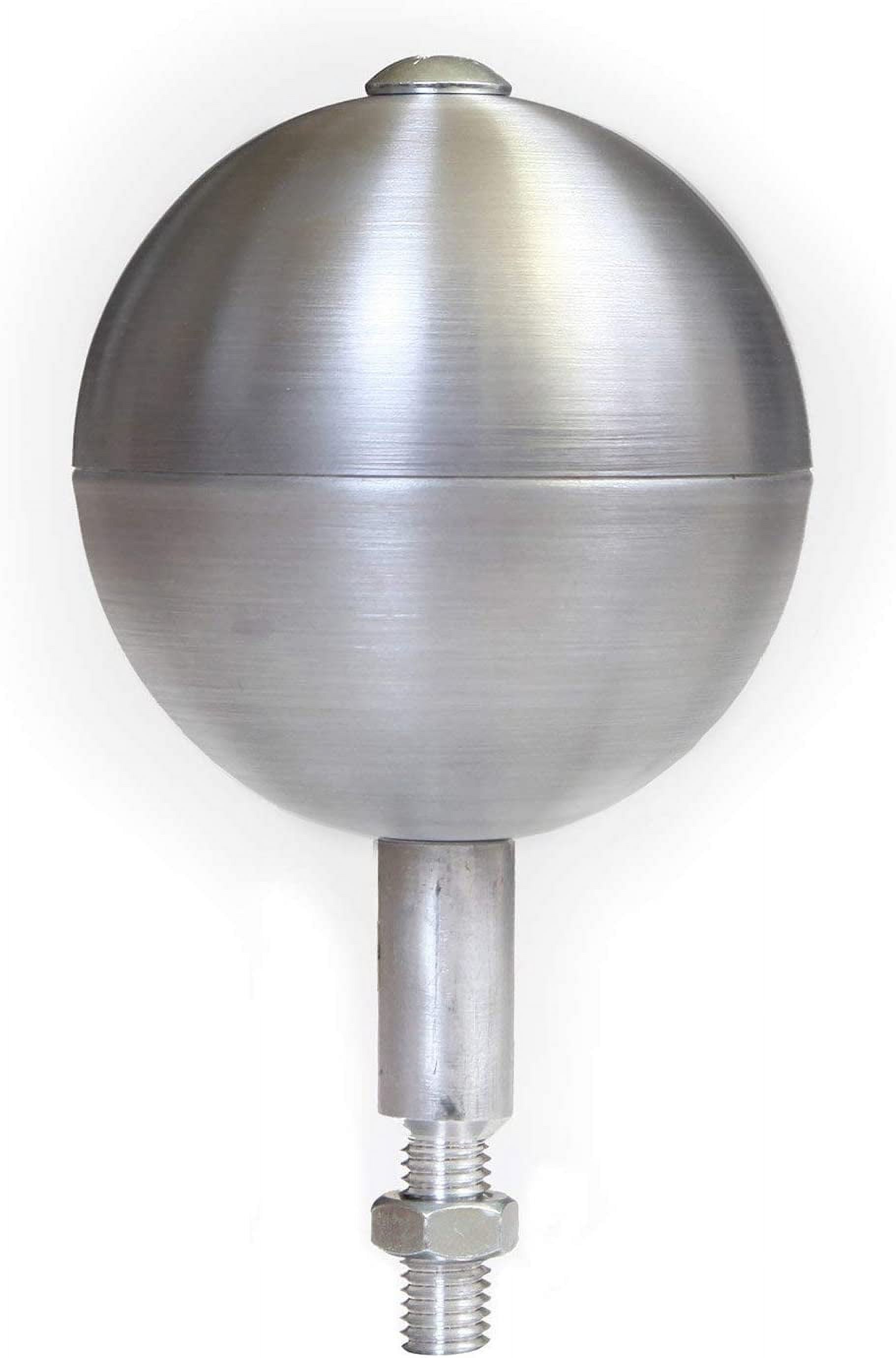 Flagpole Ball Ornament - Flag Pole Topper - 5" Ball with 1/2'’ Aluminum ...