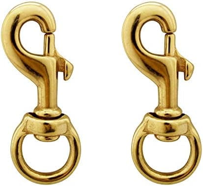 Flagpole Snap Clips 2 Pcs 3.1 inch Bronze Brass Flagpole Snap Hooks ...