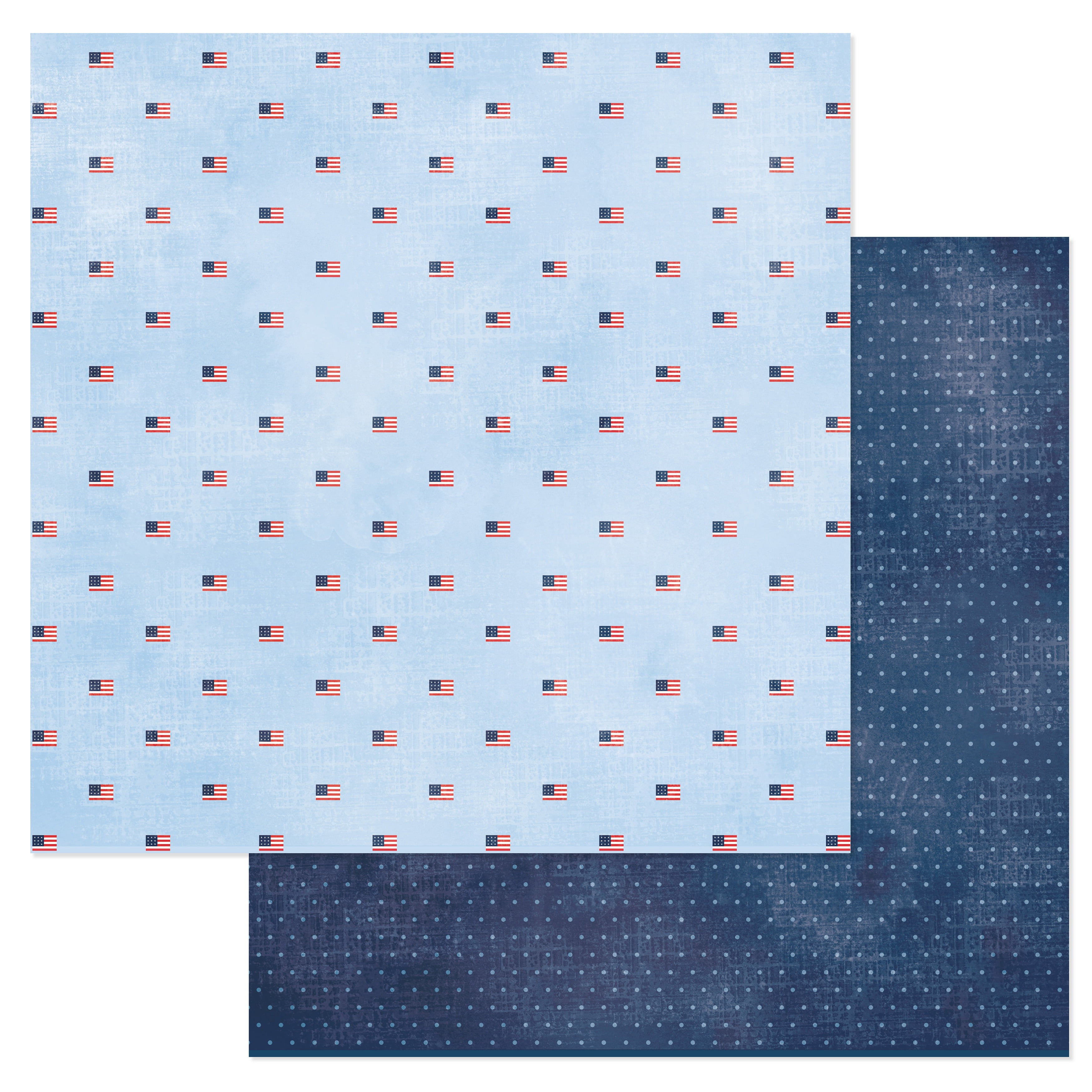 Flags And Frills Double-Sided Cardstock 12"X12"-Usa - Walmart.com