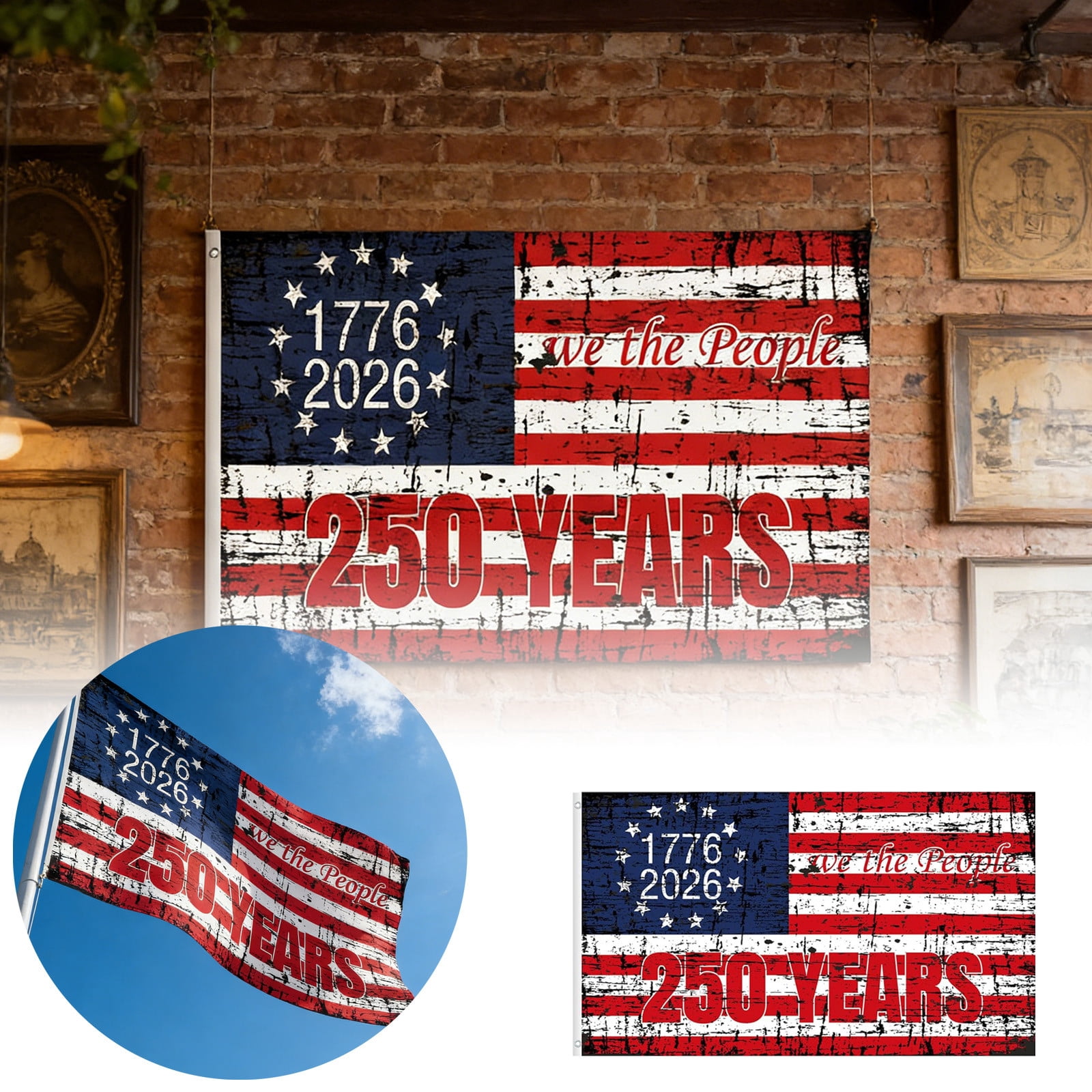 Flags Banners & Accessories Patriotic Outdoor Décor 1776 2026 USA ...