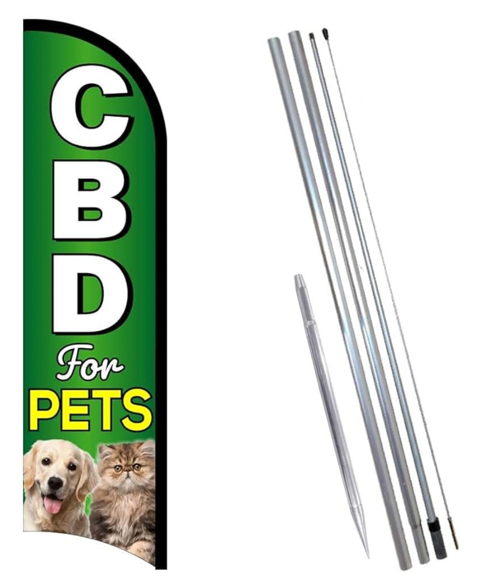Flags For Pets Premium Windless Flag Bundle (11.5' Tall Flag, 15' Tall ...