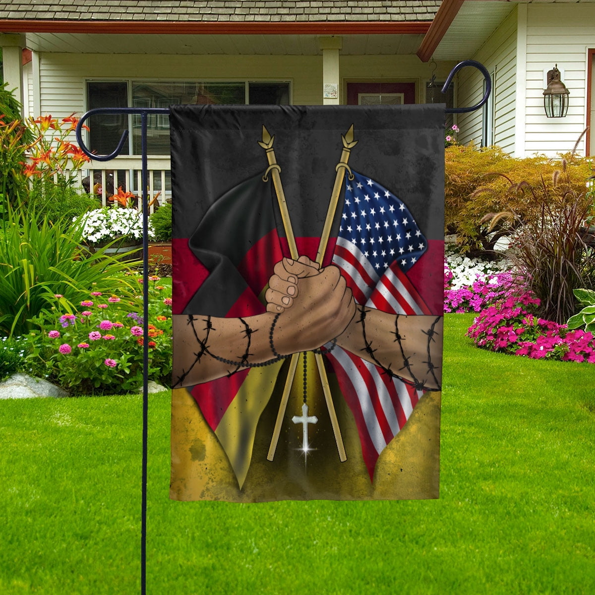 Flags German Handshake American Flag Friendship USA Germany German Part ...