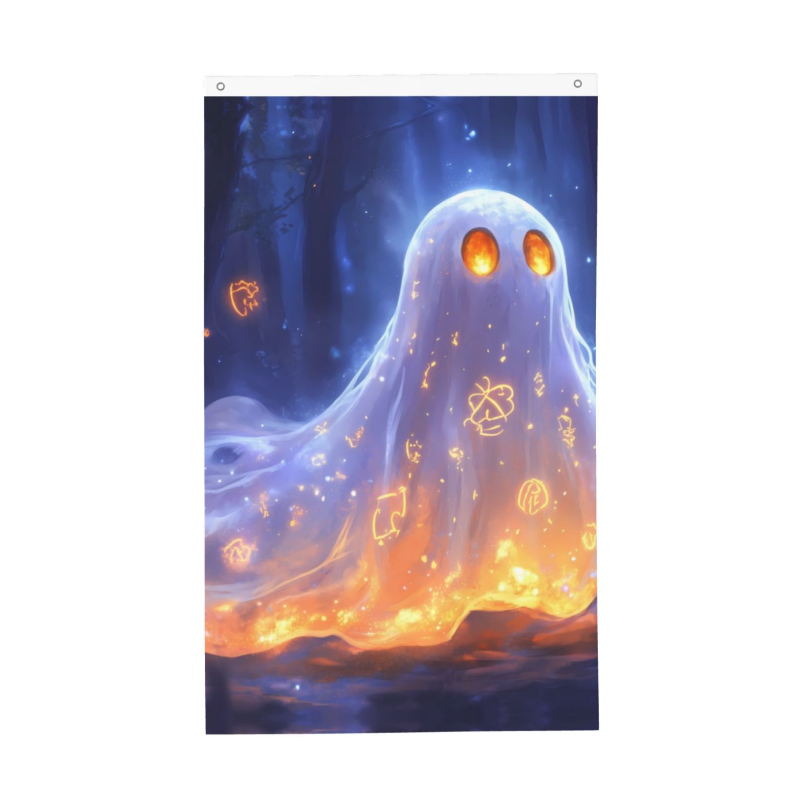 Flags - Halloween Glowing Ghost 3x5 Ft Double Sided Yard Flags With ...