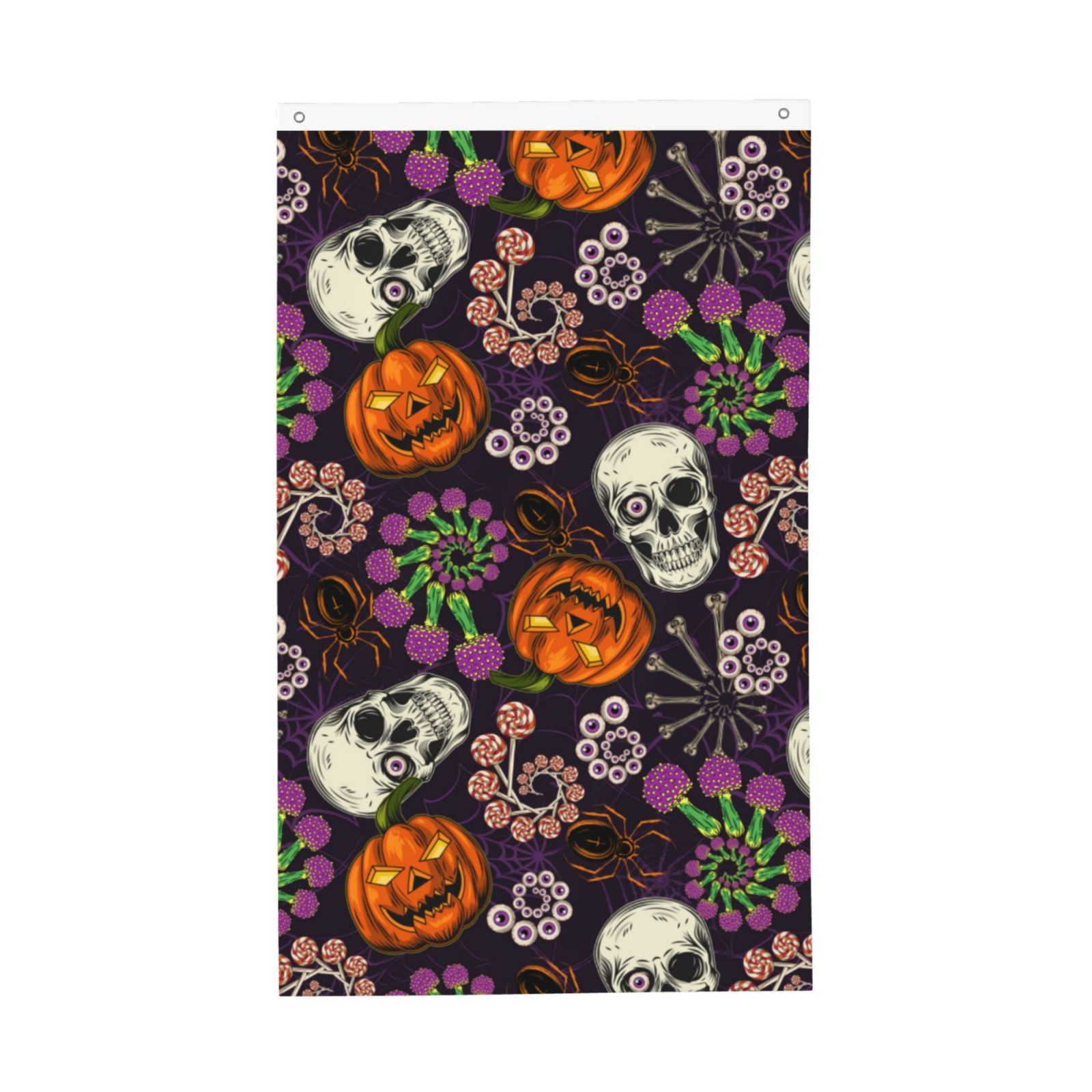 Flags - Halloween With Skull 3x5 Ft Double Sided Yard Flags With ...