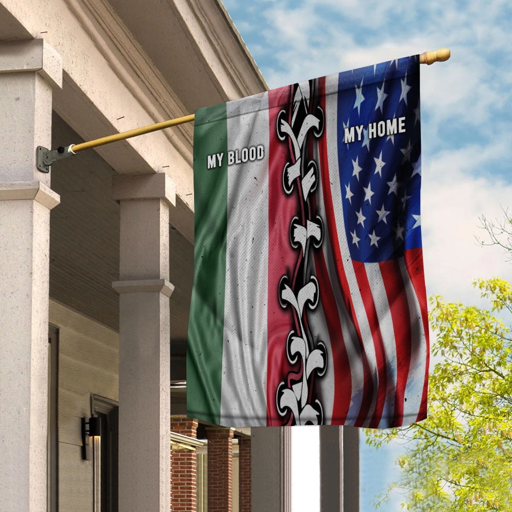 Flags-Hungarian American My Home My Blood Flag Hungarian Part House ...