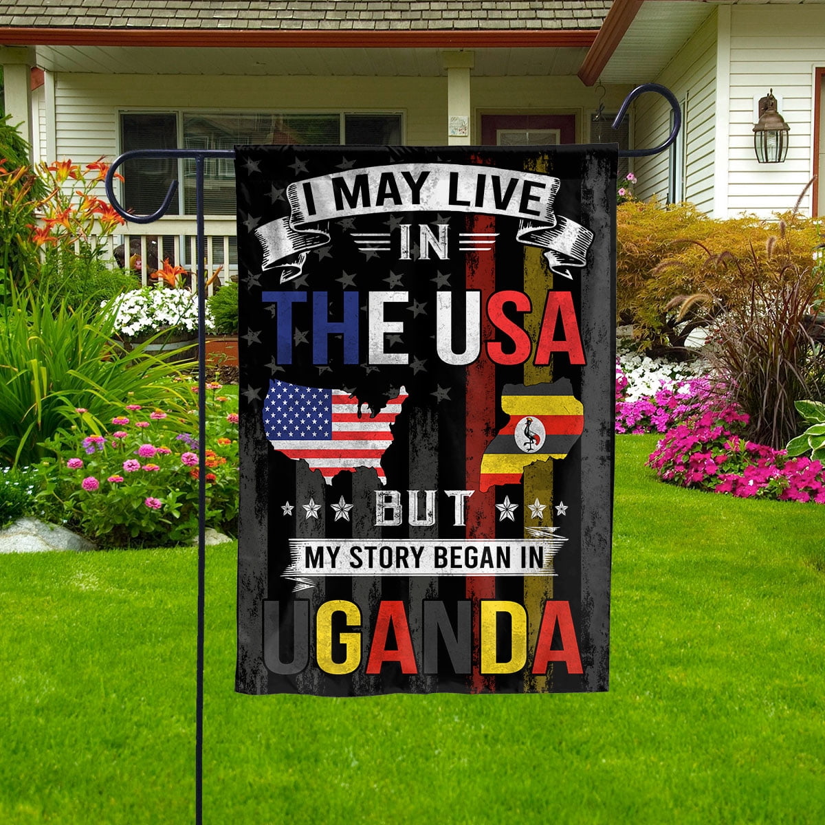 Flags I May Live in The USA But My Story Began in Uganda Flag Proud ...