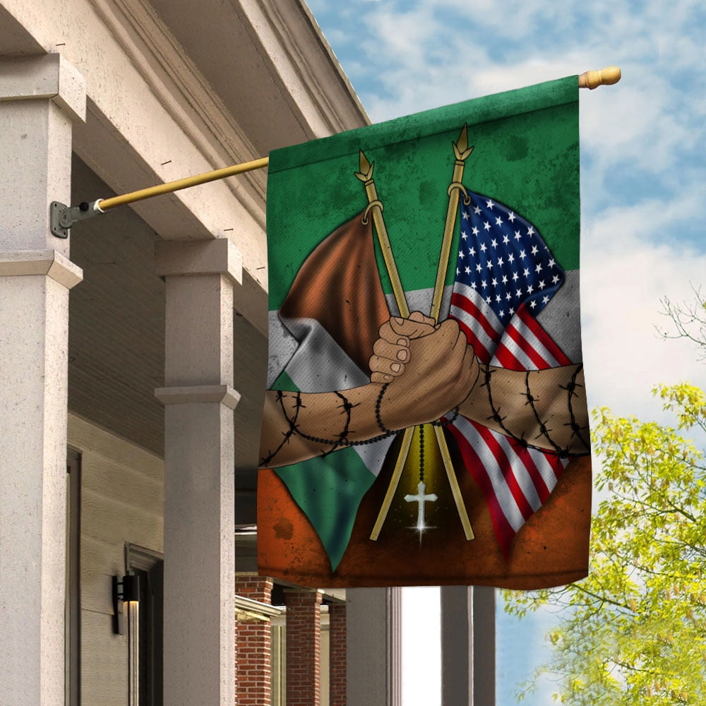 Flags Irish Handshake American Flag Friendship USA Ireland Irish Part ...