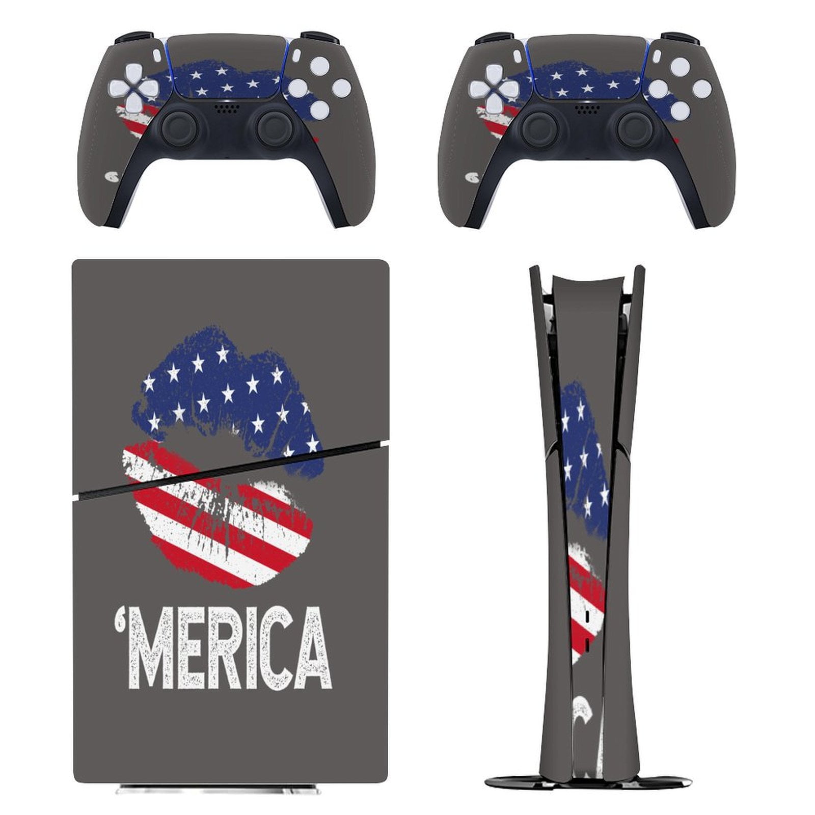 Flags Lips Sex Appeal Ps5 Ps5 Slim Digital Disc Skin Sticker For Console And Controller Skins