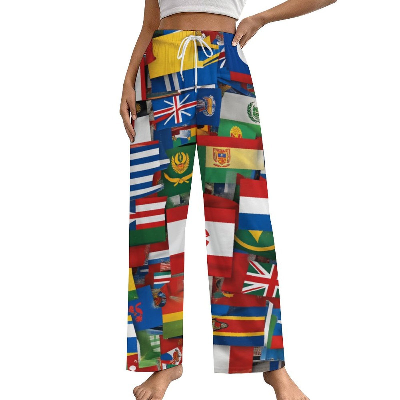 Flags Of All Countries Of The World-1 Pajamas For Women Loose Retro ...