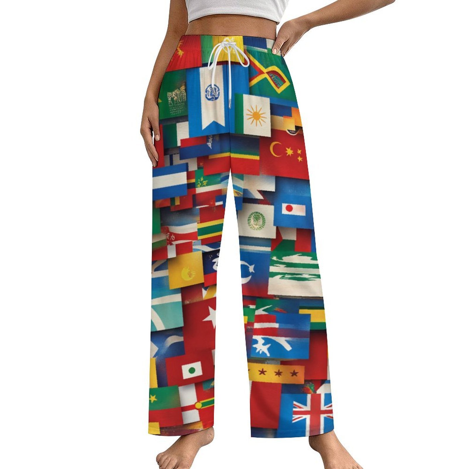 Flags Of All Countries Of The World-2 Pajama Pants Breathable with ...