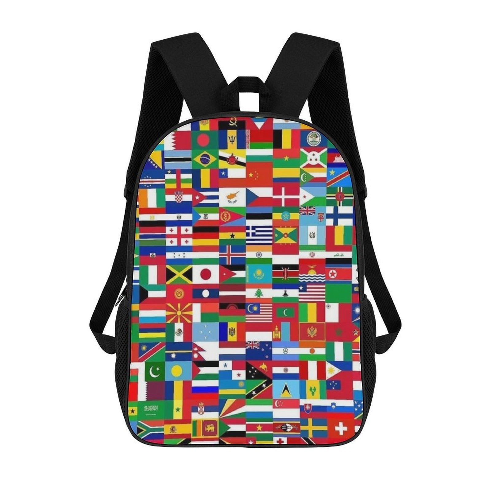 Flags Of All Countries Of The World 3D Print 17in adolescent Backpack ...