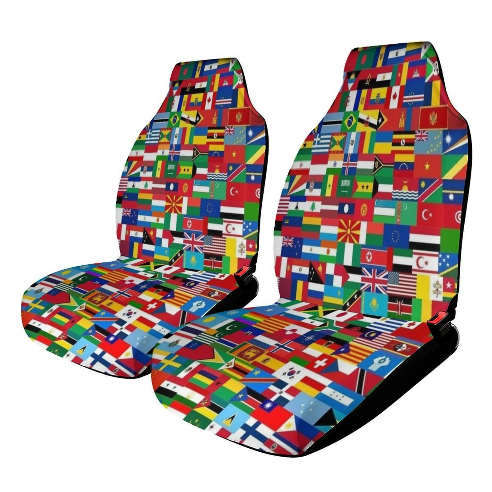 Flags Of All Countries Of The World Car Seat Covers,Universal Auto ...