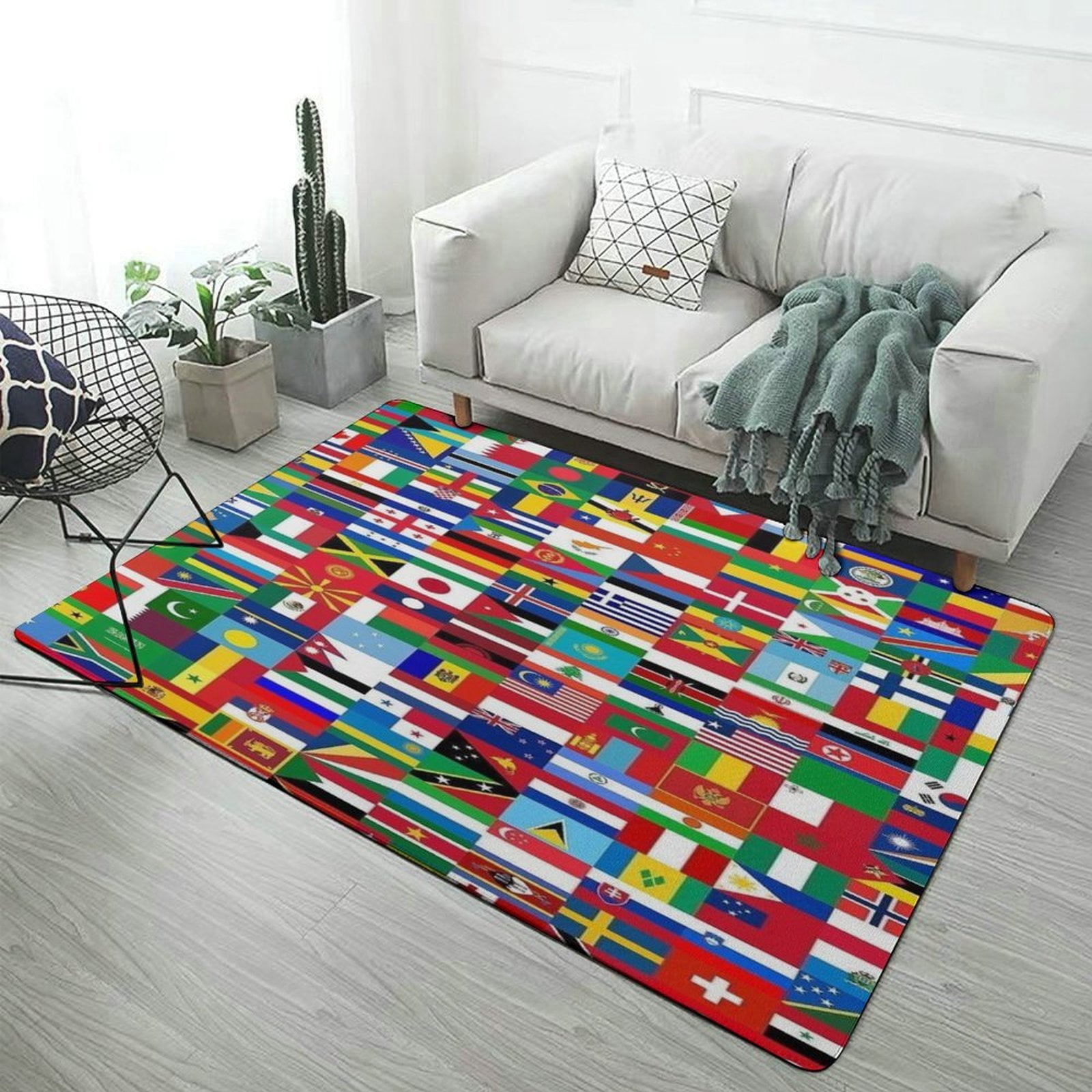 Flags Of All Countries Of The World Carpet for Home Decoration Soft ...