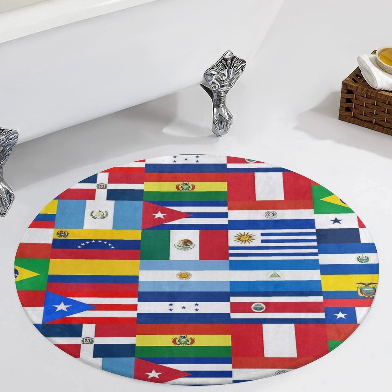Flags Of All Countries Of The World Round Area Rugs for Bedroom Living ...