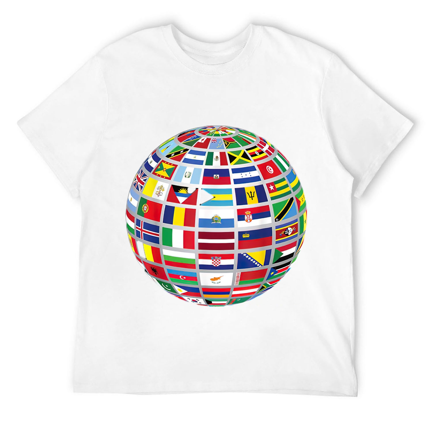 Flags Of The Countries Of The World International Earth Day T-Shirt ...
