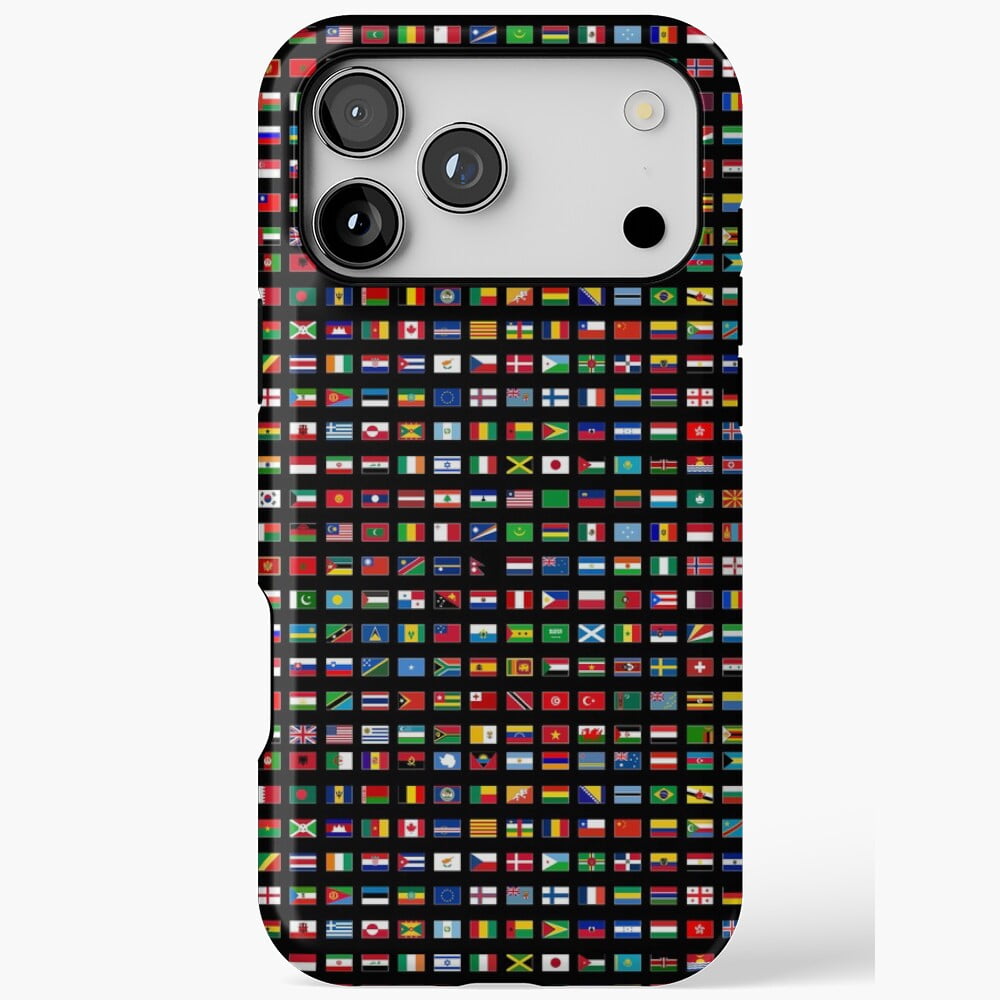 Flags Of The World Colorful Travel For iPhone 11-17 Pro Max Phone Tough ...