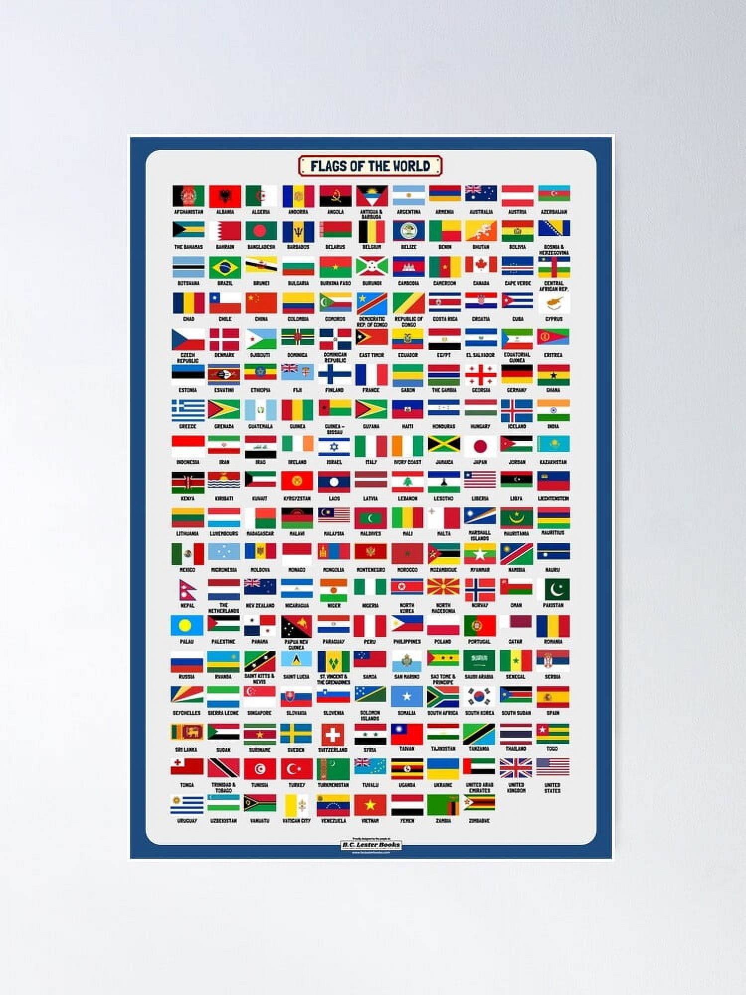 Flags Of The World Poster - Walmart.com