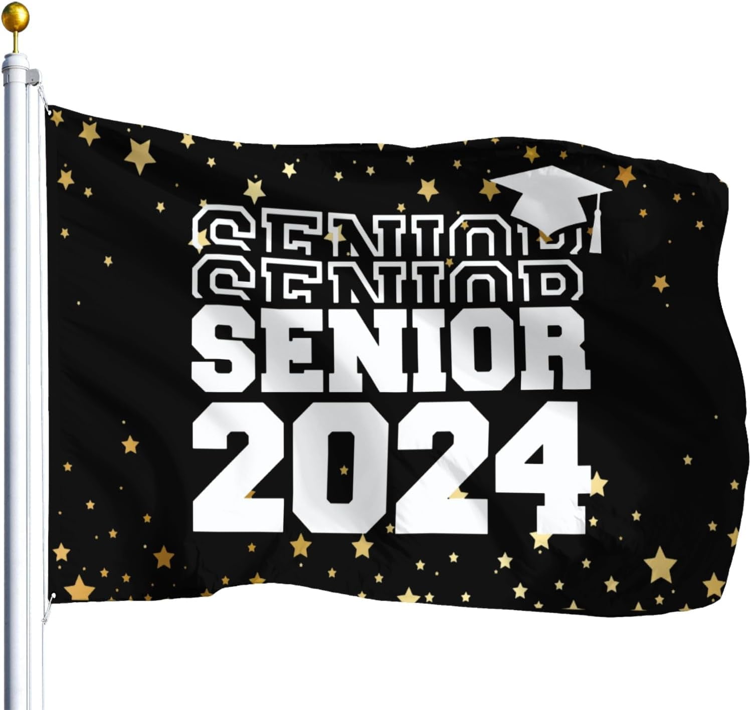 Flags Outdoor Flag Senior Class Of 2024 Flags For Room Teen Kawaii ...