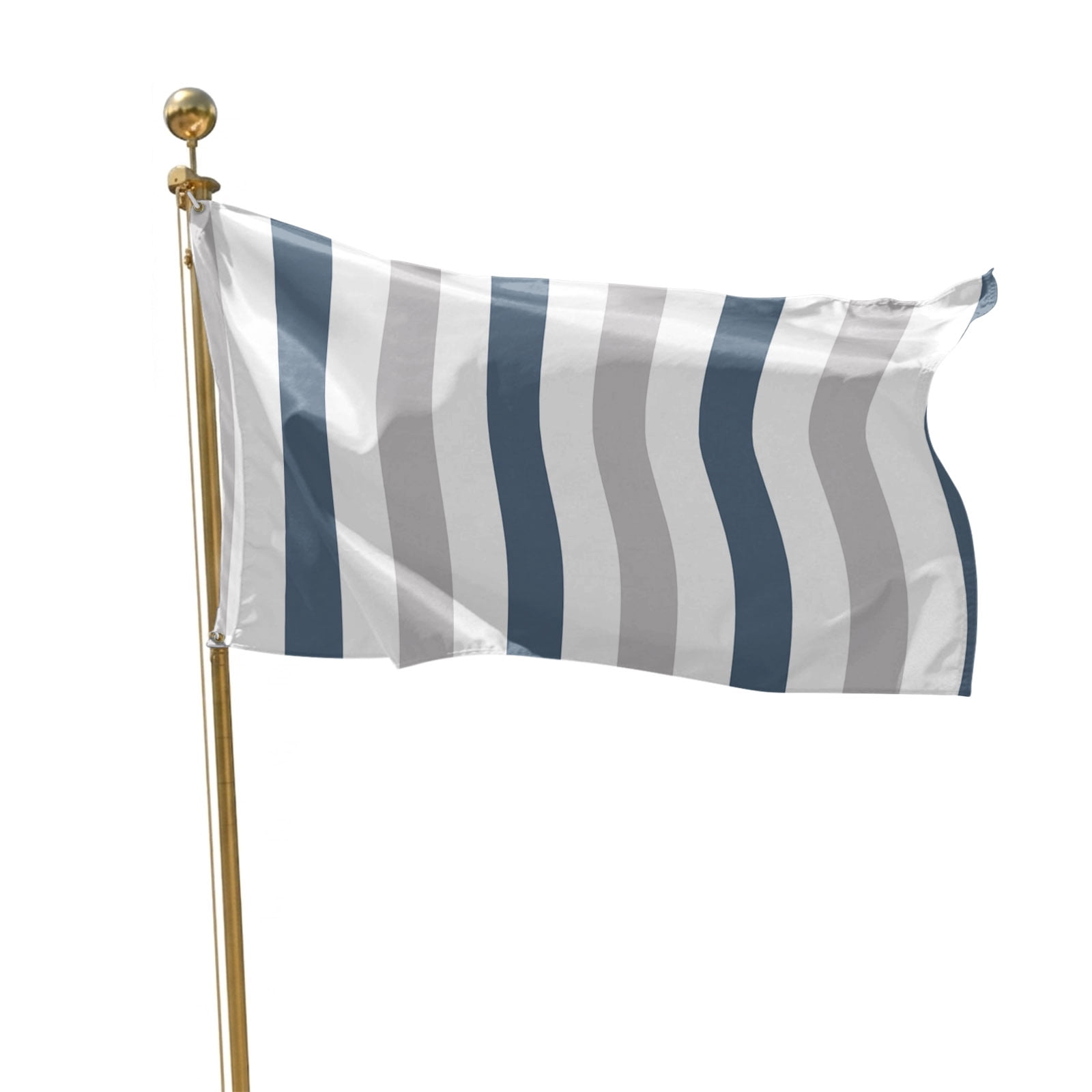 Flags for Outside 2x3 ft Haze Blue Grey Stripes Outdoor Flags Double ...