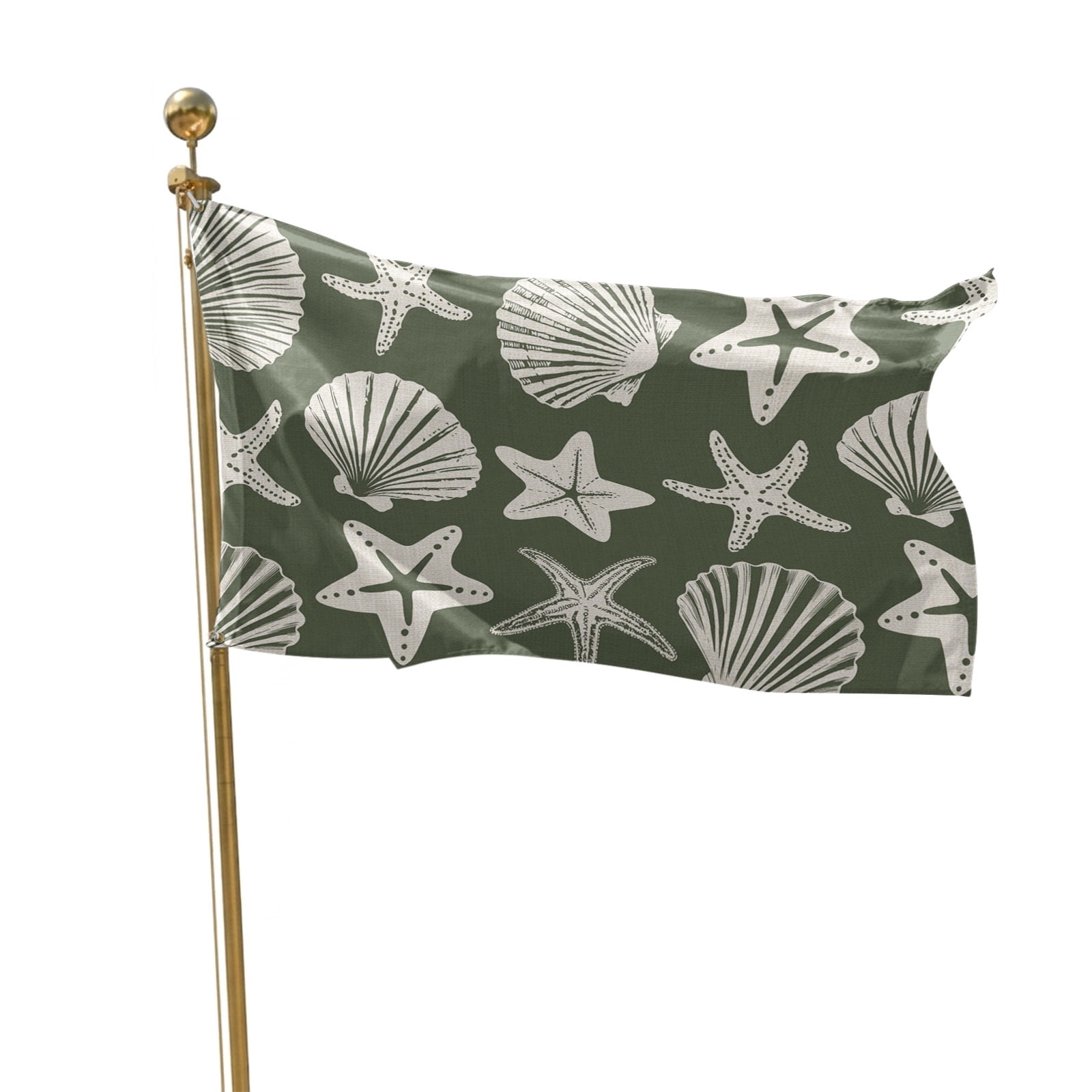 Flags for Outside 2x3 ft Starfish Sea Shells Outdoor Flags Double Sided ...