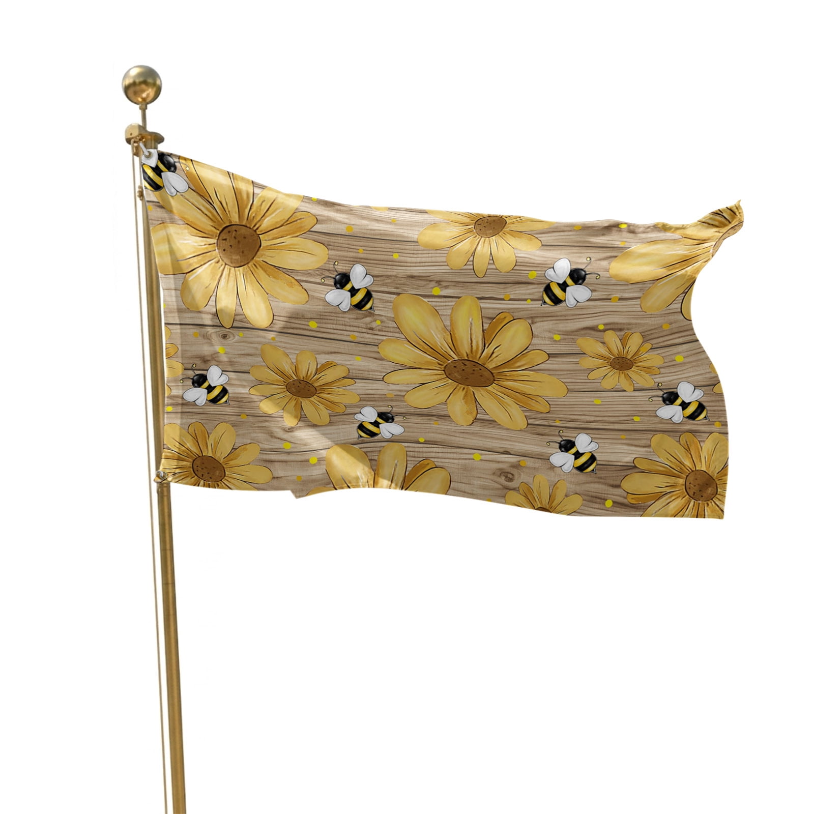 Flags for Outside 2x3 ft Yellow Daisy Floral Outdoor Flags Double Sided ...