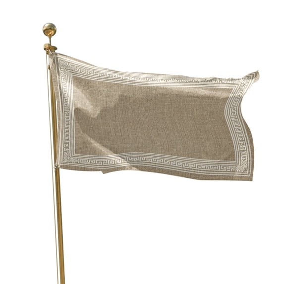 Flags for Outside 3x5 ft Brown Linen Key Design Outdoor Flags Double ...