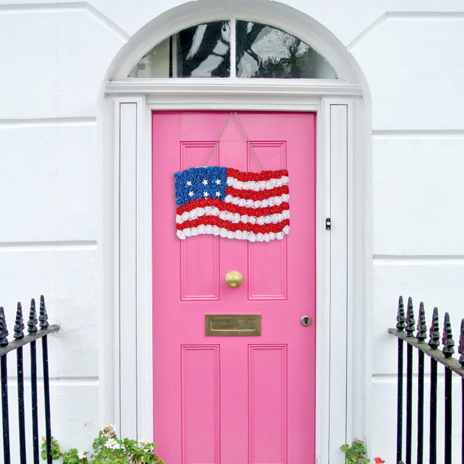 Flags For Outside,Bows For Decoration,Geranium Wreaths For Front Door ...