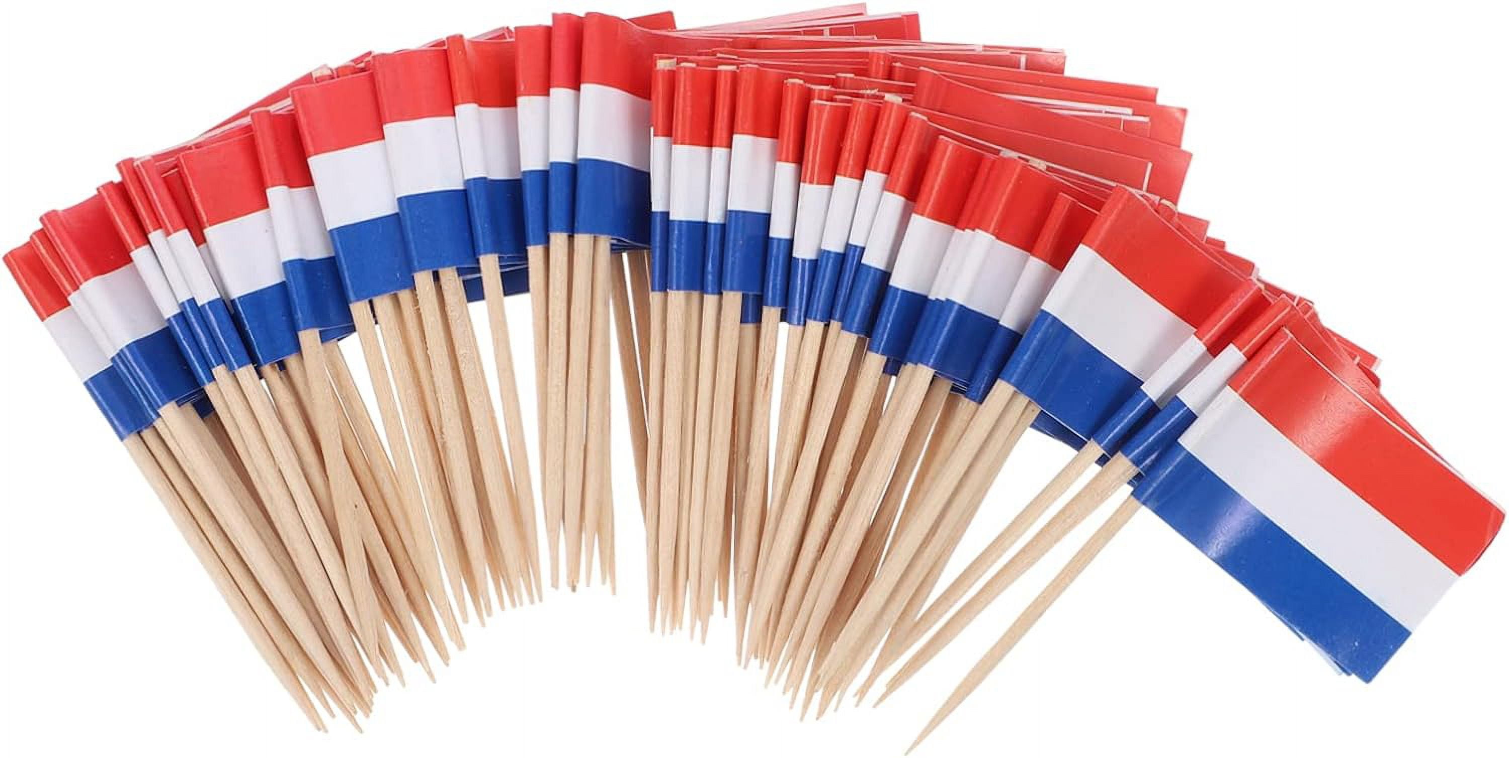 Flags Toothpicks 100pcs Cupcake Toothpick Flag Russian Flag Fruit Cakes ...