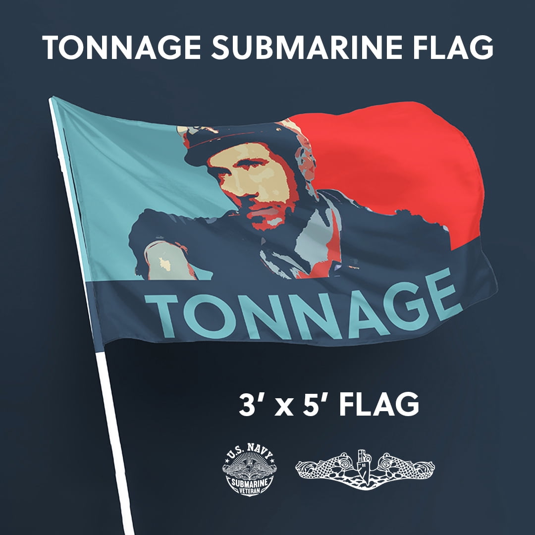Flags Unfurled Silent Service Submarine "Tonnage" 3’ x 5’ Flag, Great ...