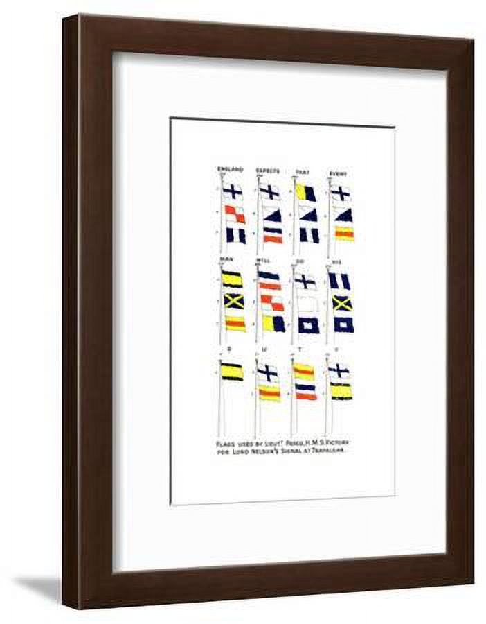 Flags Used for Nelsons Famous Signal at the Battle of Trafalgar, 1805 ...