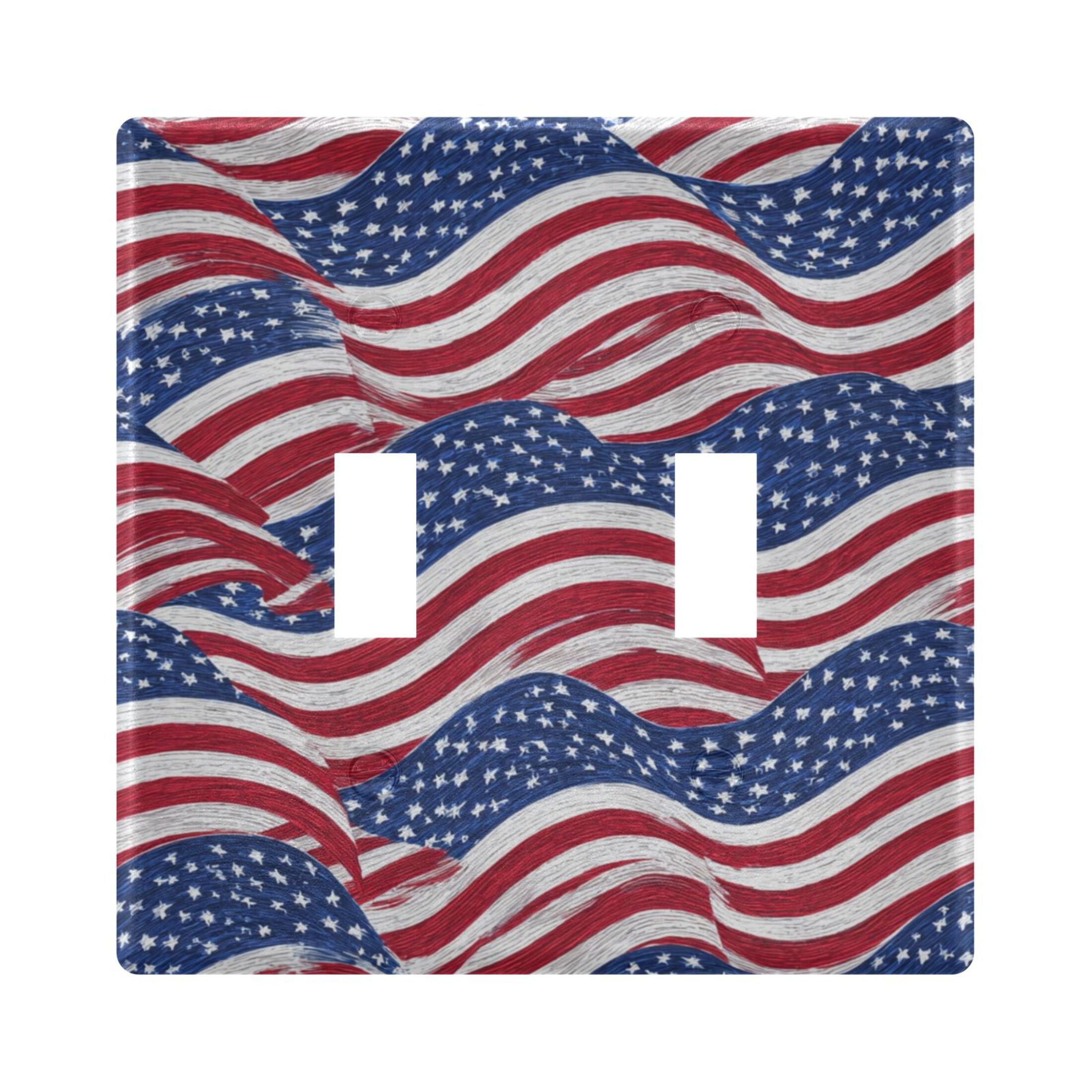 Flags Wave Pattern Decorative Light Switch Plates Switch Cover ...
