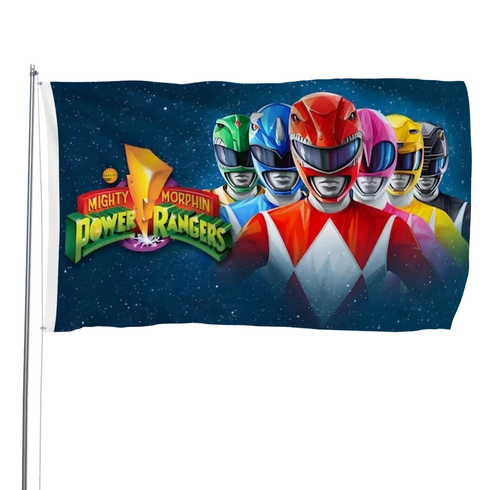 Flags for Mighty Morphin Power Rangers Decorations for Home, Outside ...