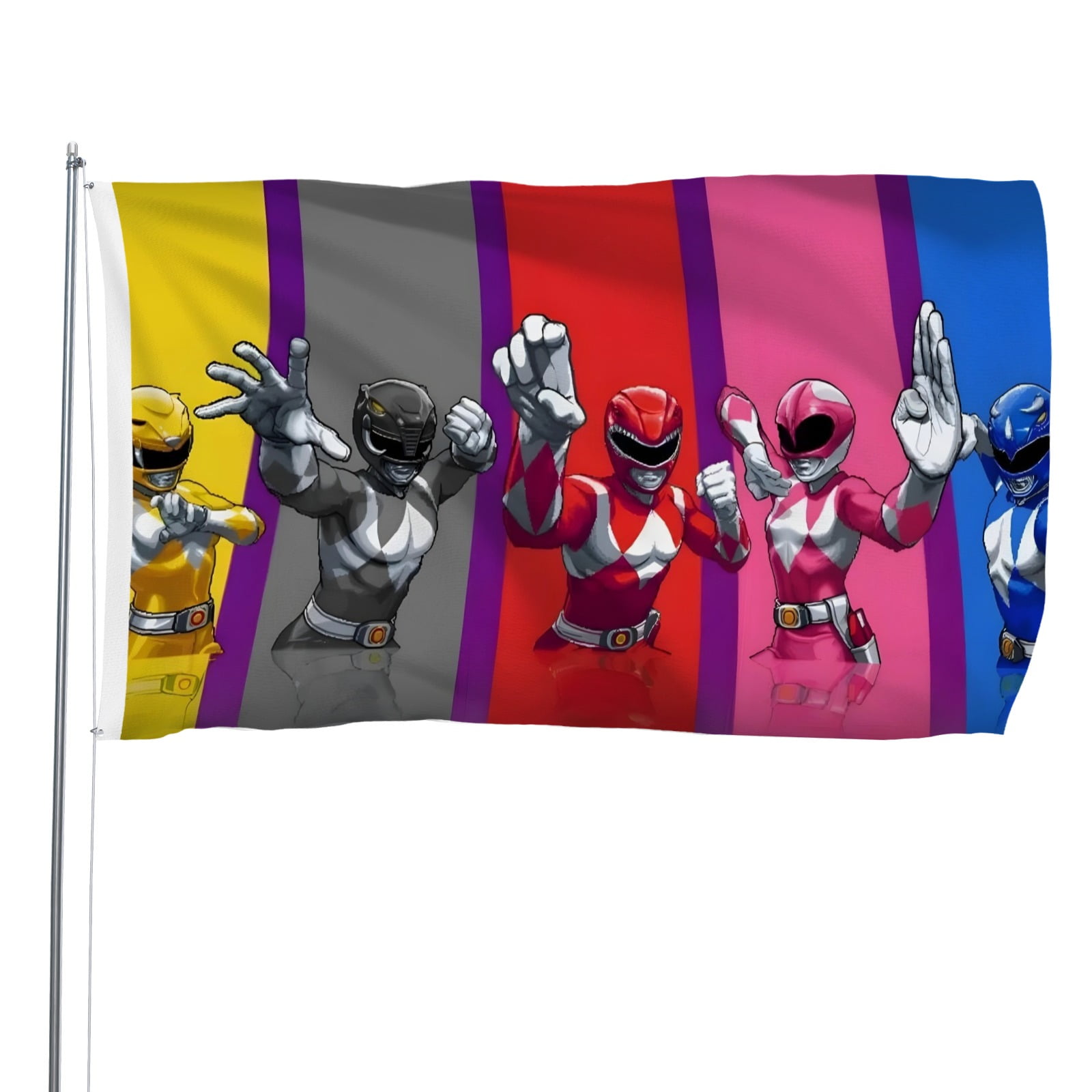 Flags for Mighty Morphin Power Rangers Decorations for Home, Outside ...
