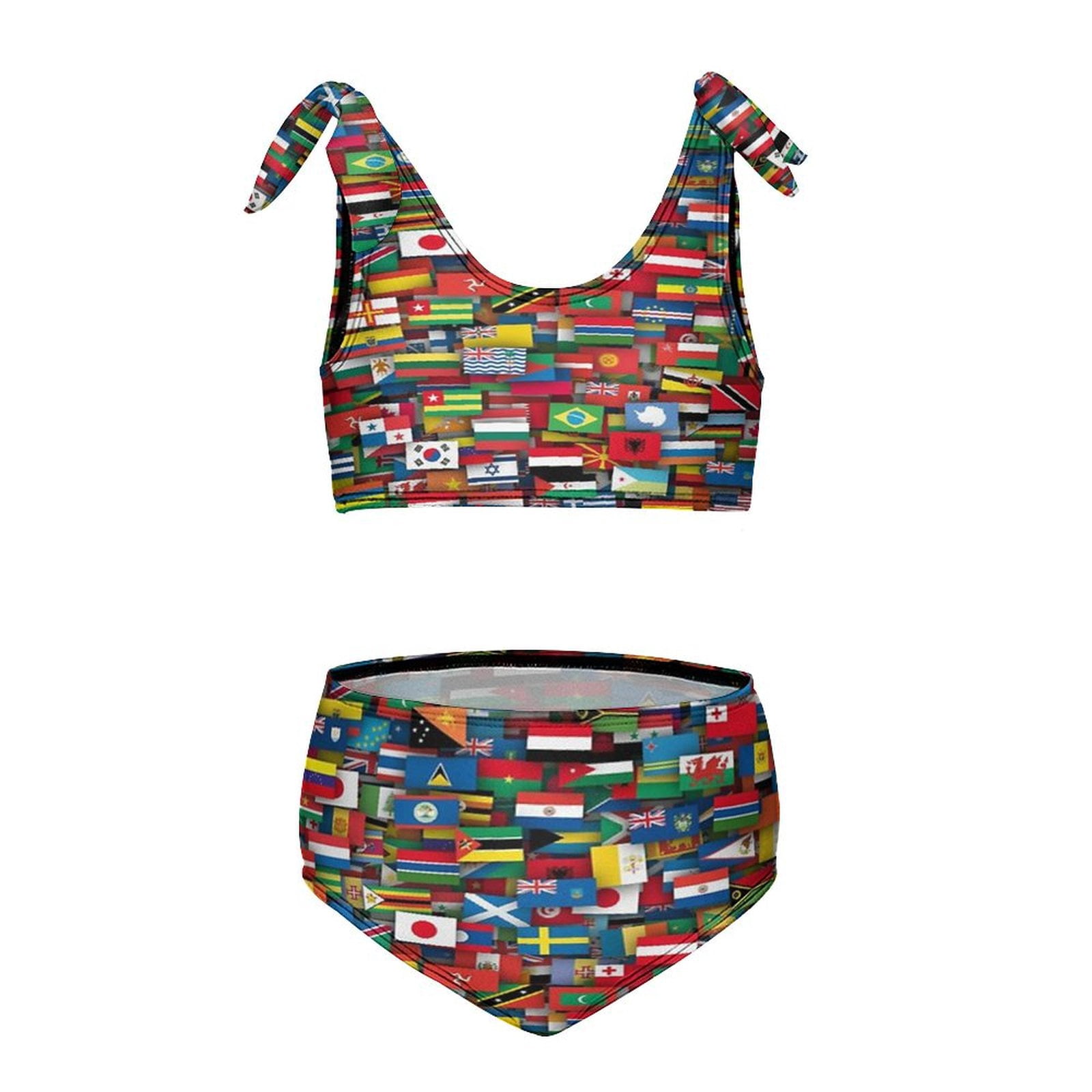 Flags of All Countries of The World Girl's 2 Piece Bikini Set Beach ...