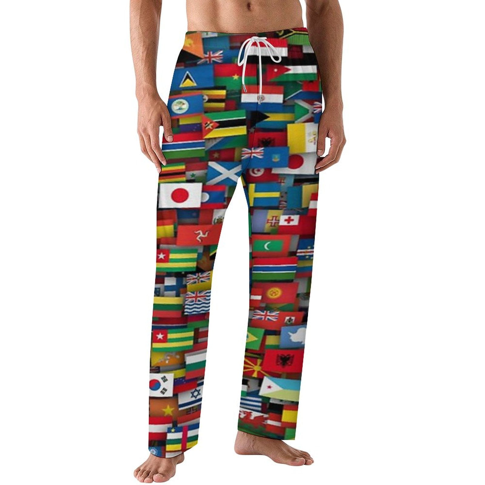 Flags of All Countries of The World Mens Pajamas Pajama Pants Mens ...