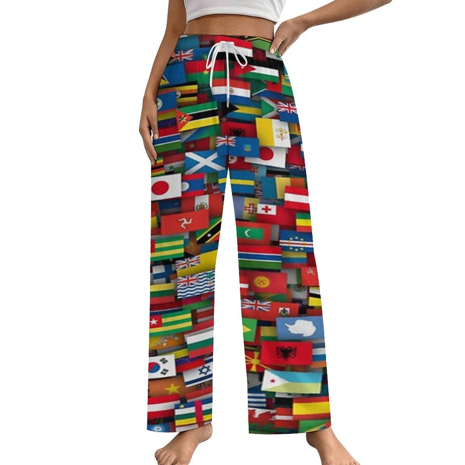Flags of All Countries of The World Women's Pajamas Pajama Pants Women ...