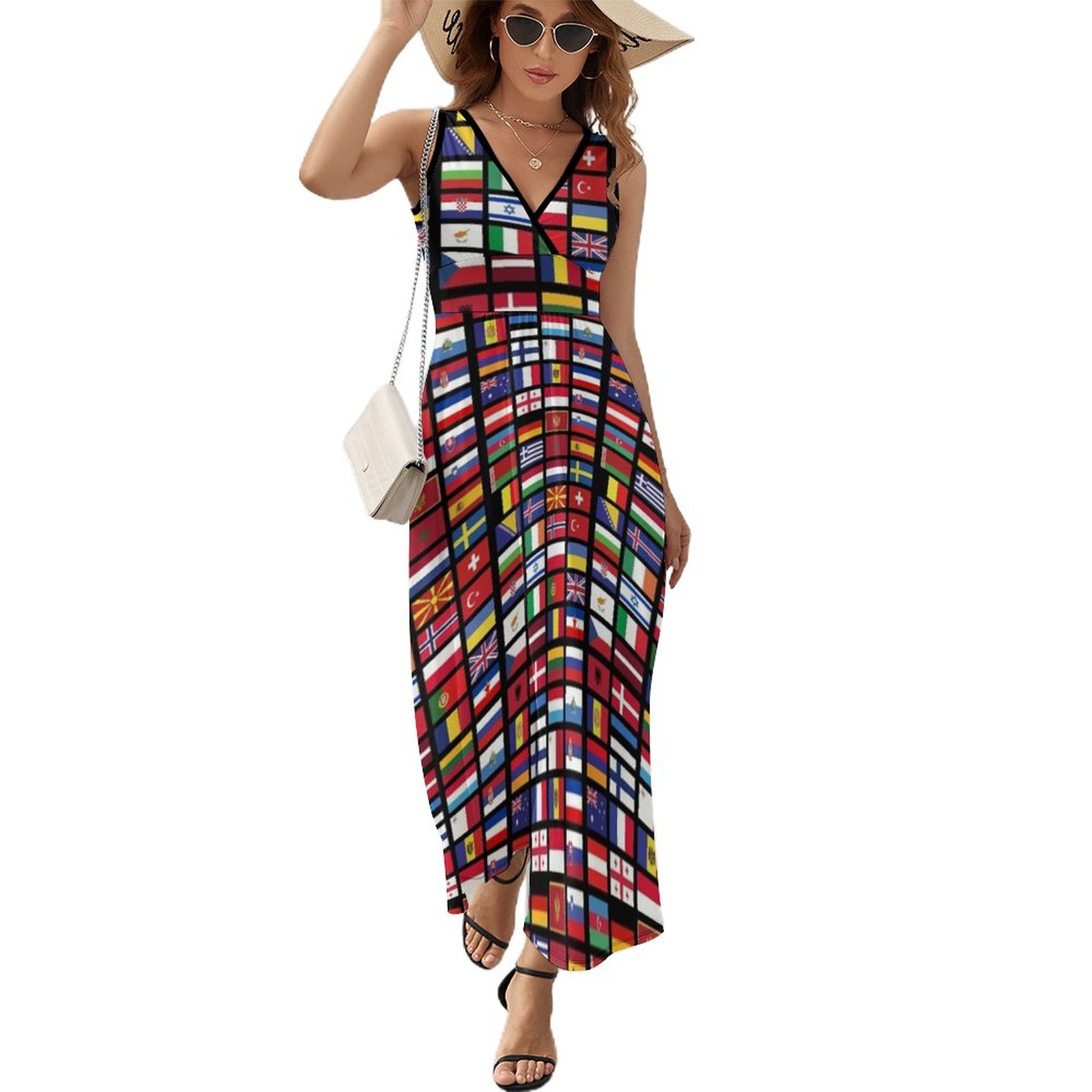 Flags of Eurovision Sleeveless Dress women's clothing trend 2024 ...
