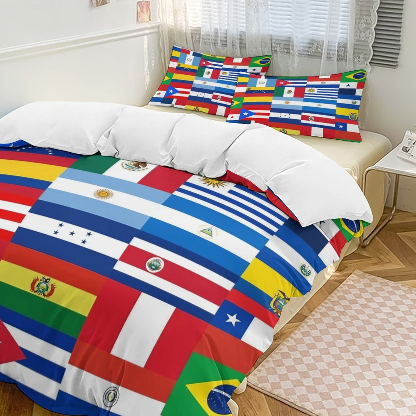 Flags of Latin America Duvet Cover Set Themed Multicolor Polyester ...