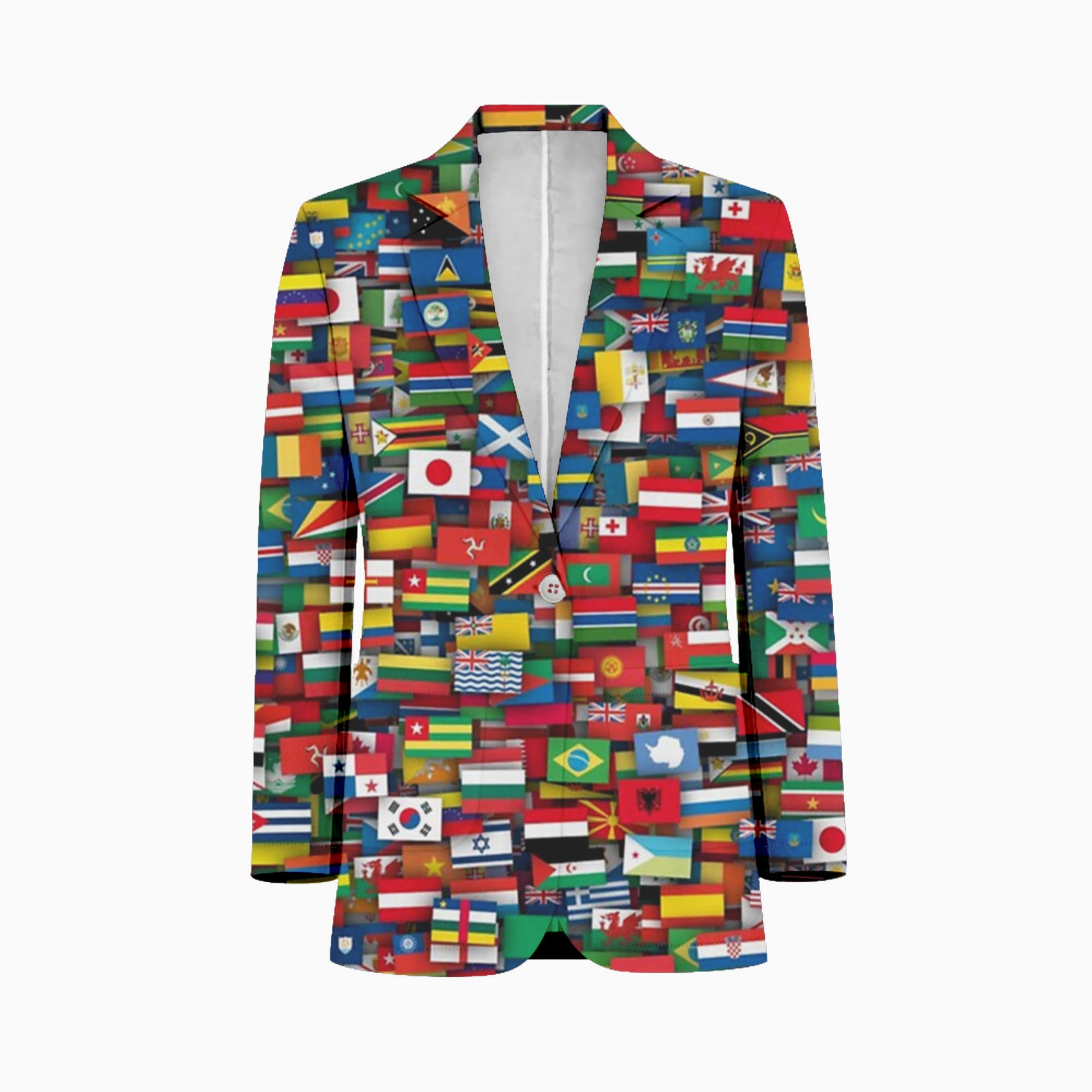 Flags of all countries of the world Men Blazers Slim Clothing Summer ...