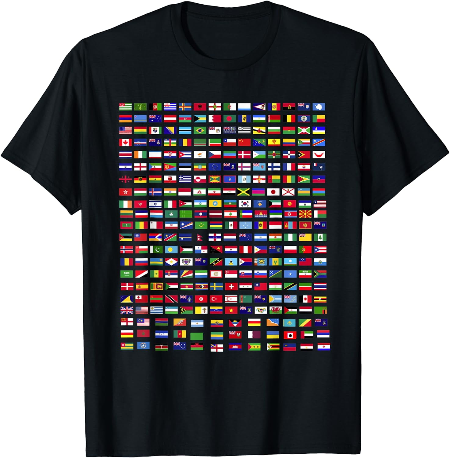 Flags of the Countries of the World 287 Flag International T-Shirt ...
