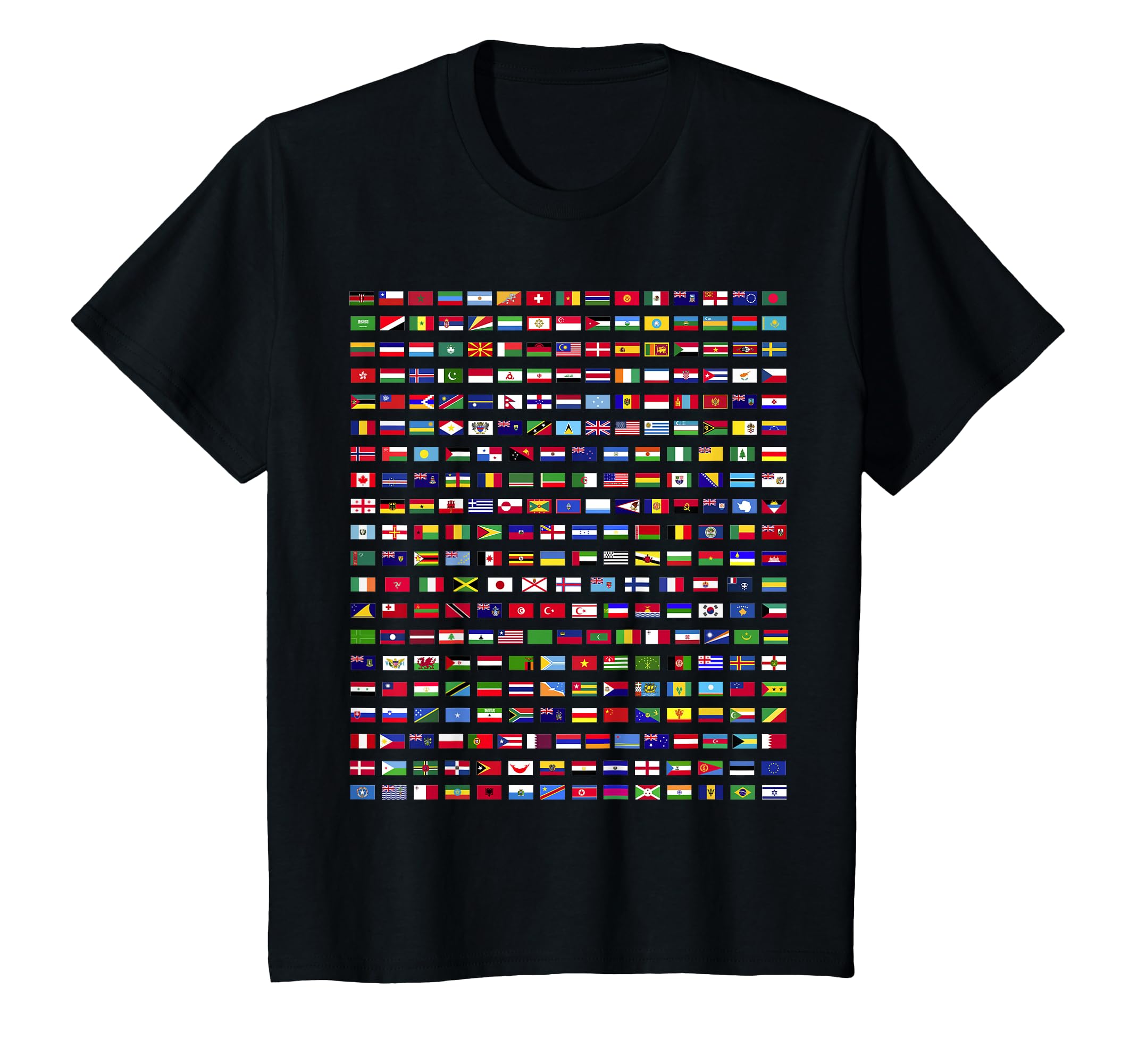 Flags of the Countries of the World 287 Flag International T-Shirt ...