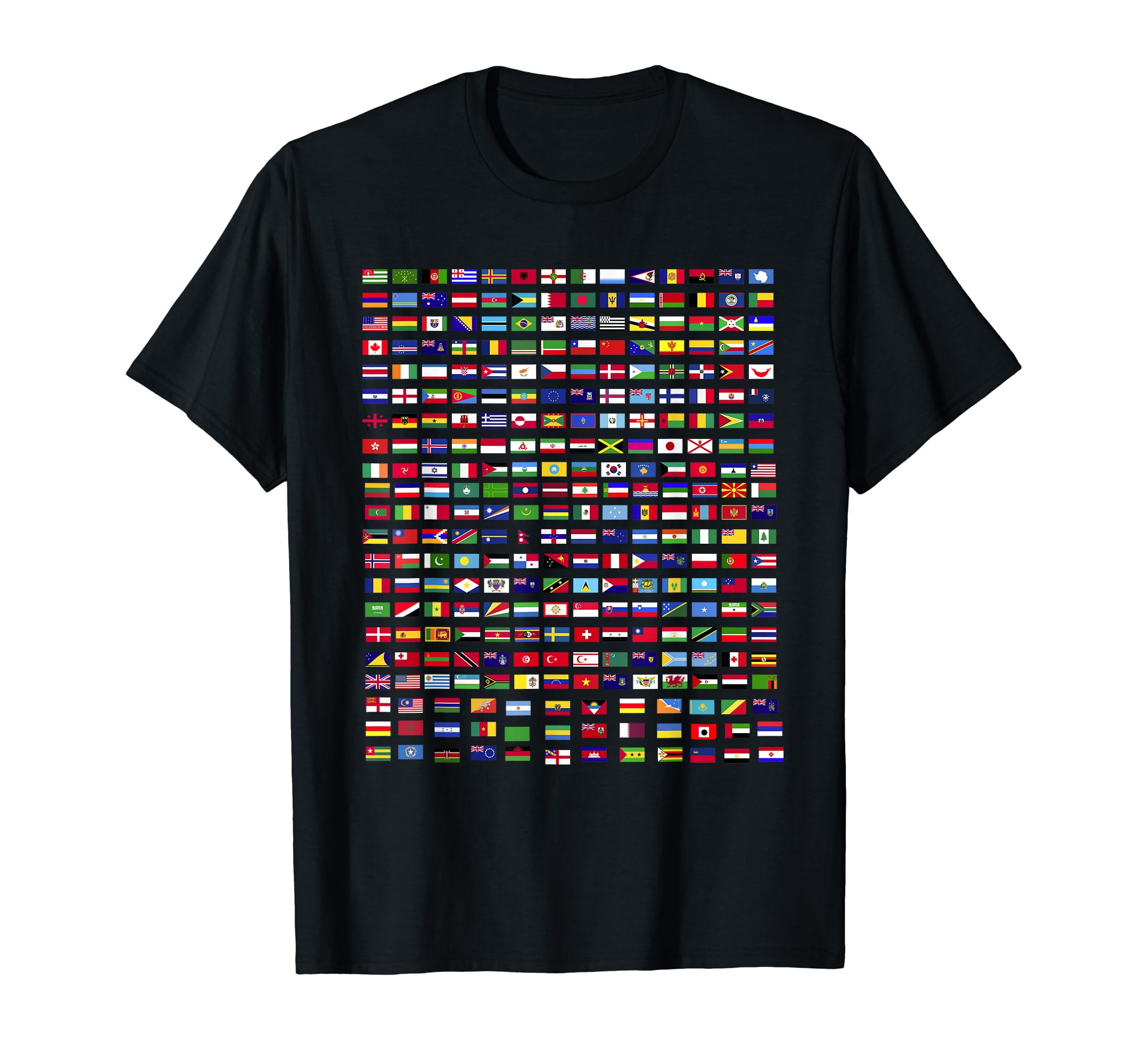 Flags of the Countries of the World 287 Flag International T-Shirt ...
