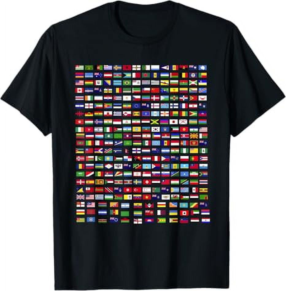 Flags of the Countries of the World 287 Flag International T-Shirt ...