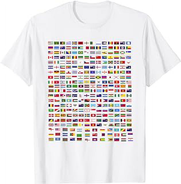 Flags of the Countries of the World - 287 Flag International T-Shirt ...