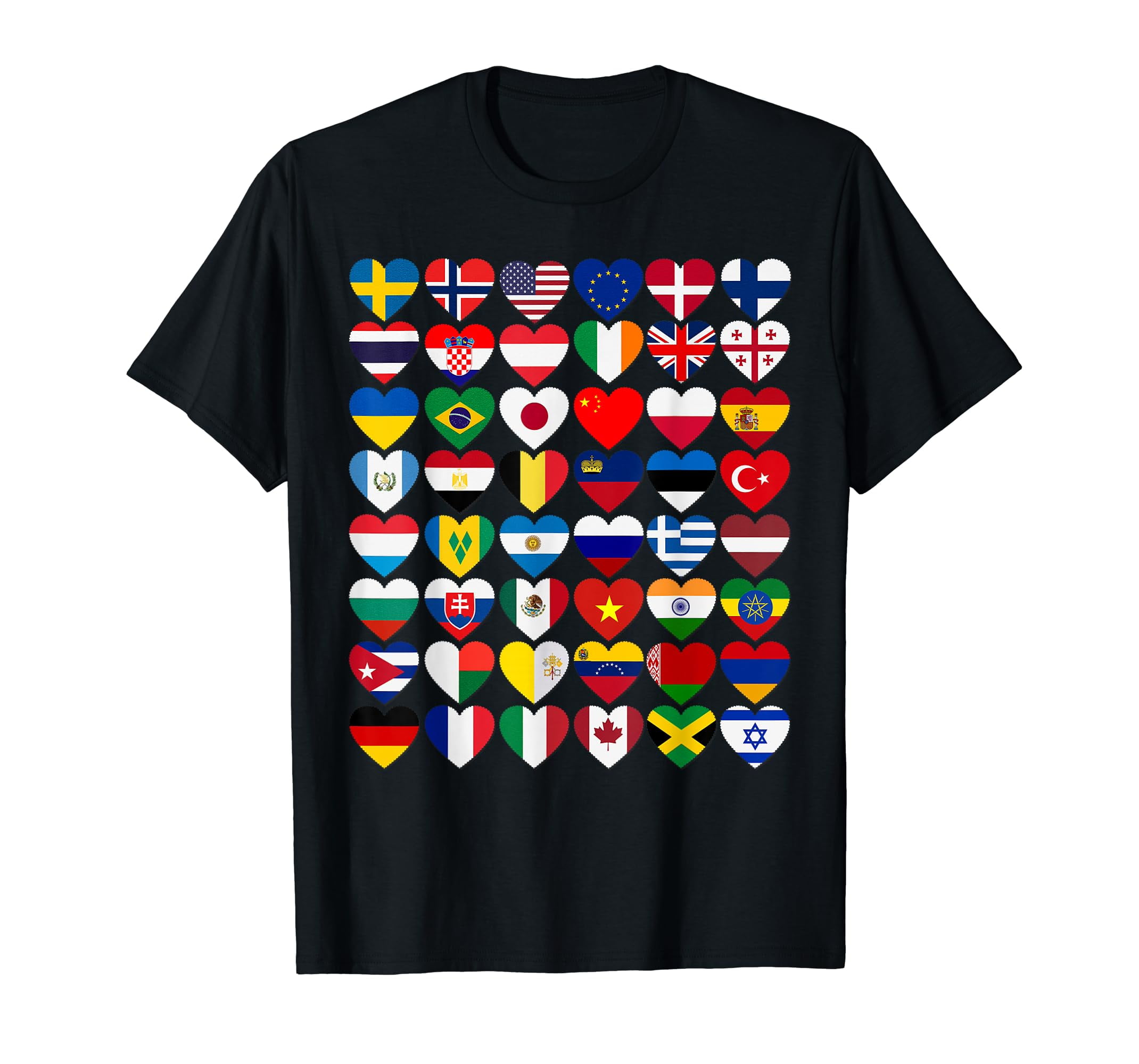 Flags of the Countries of the World,International Gift Short Sleeve T-Shirt Men Women Casual ...