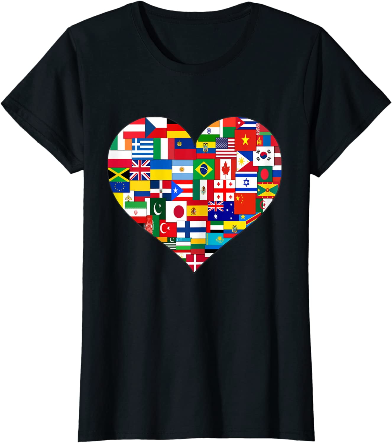 Flags of the Countries of the World International Gift T-Shirt ...