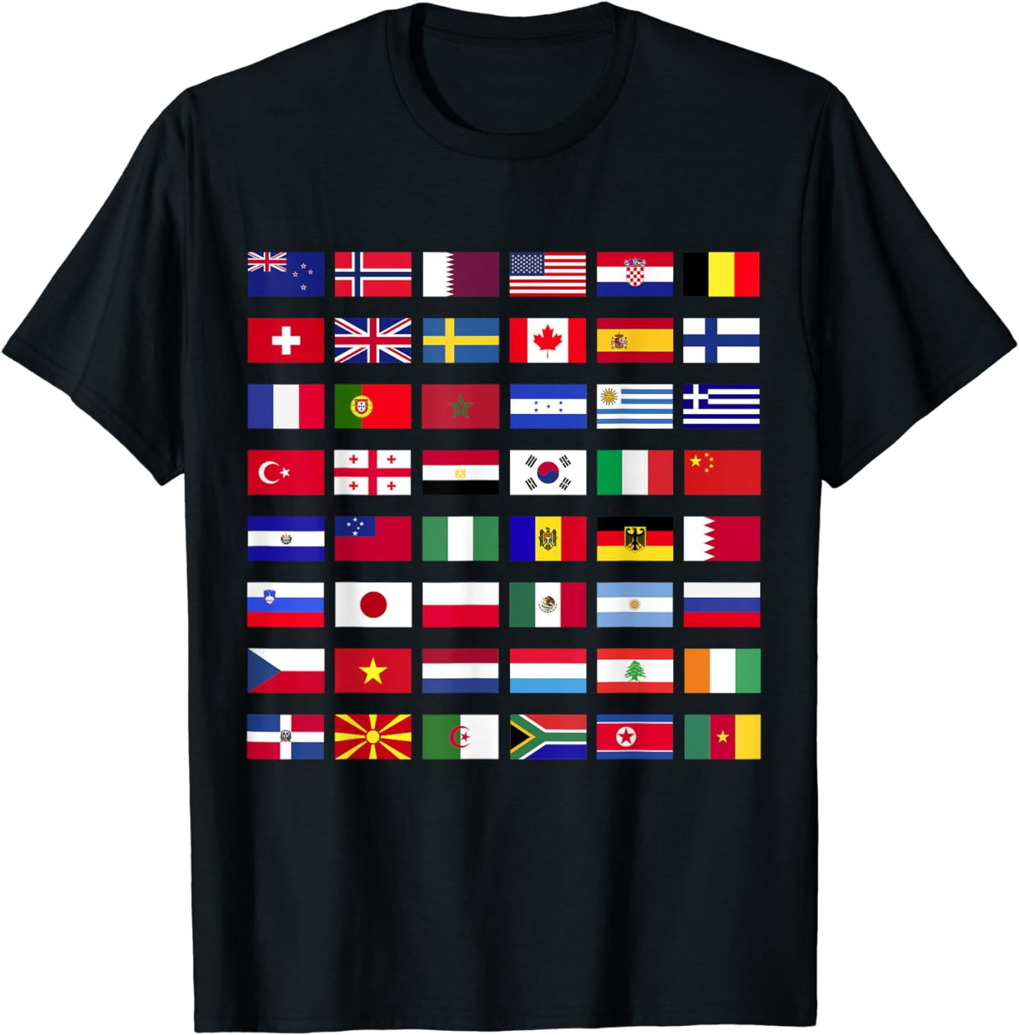 Flags of the Countries of the World, International Present T-Shirt ...